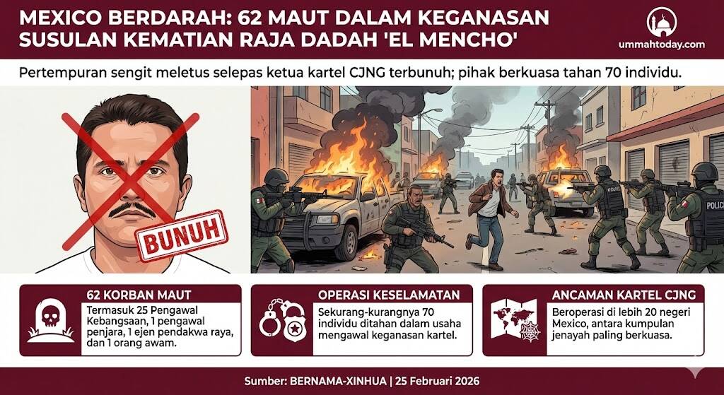 Mexico Berdarah: 62 Maut Dalam Keganasan Susulan Kematian Raja Dadah ...